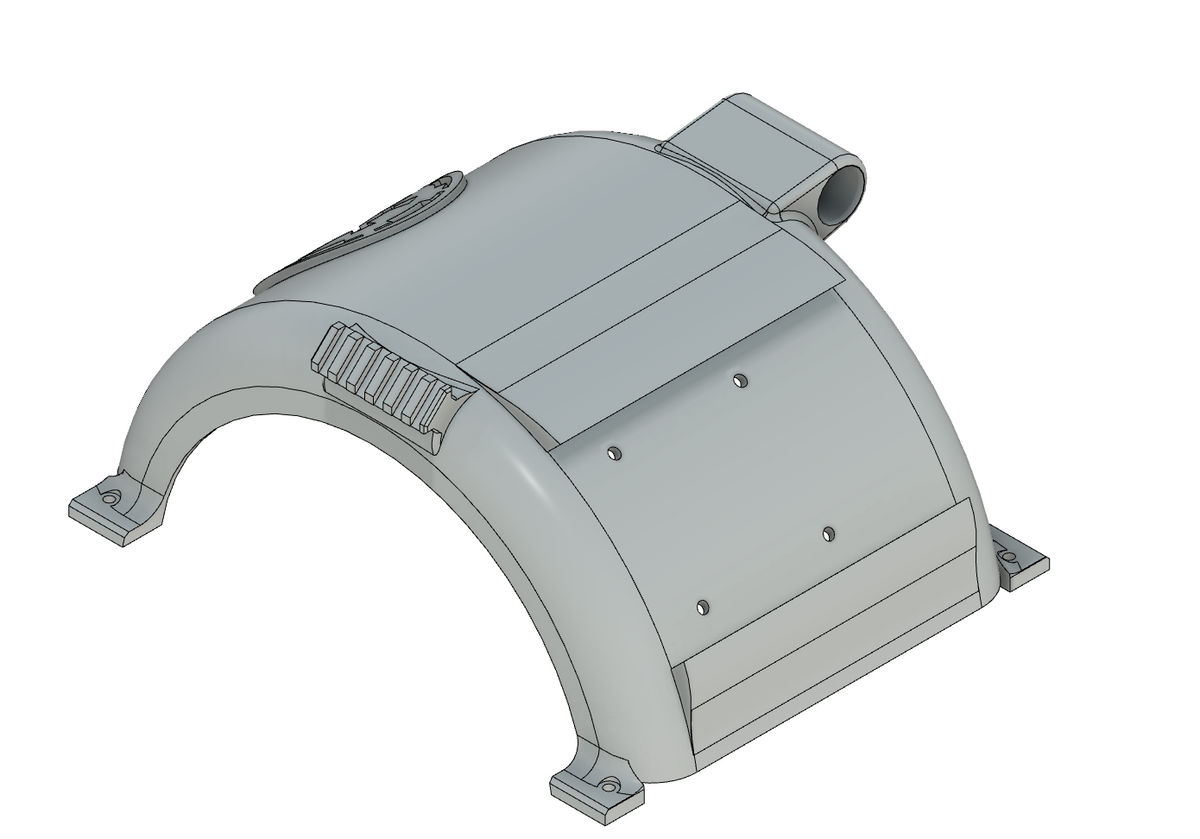 One Wheel Fender 3D Print File – McClary Design -The Plastic Arms Dealer